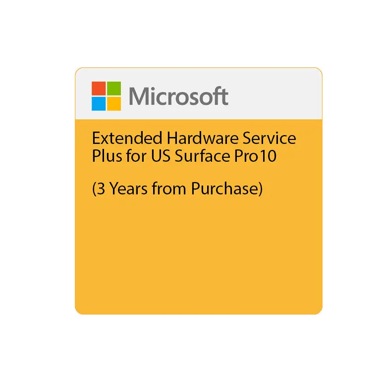 Microsoft 3-Year Extended Hardware Service Plus for Surface Pro 10 - Gtelectronics online